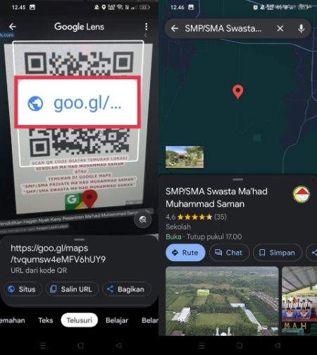 Cara Scan Barcode Maps di Undangan untuk Menampilkan Lokasi - Hallo GSM