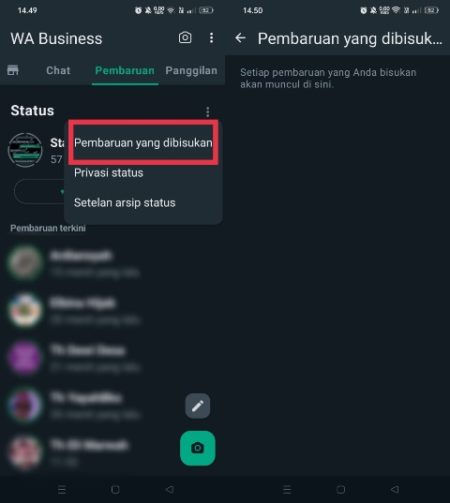 Cara Mengembalikan Status WA yang Dibisukan di Android dan iPhone ...